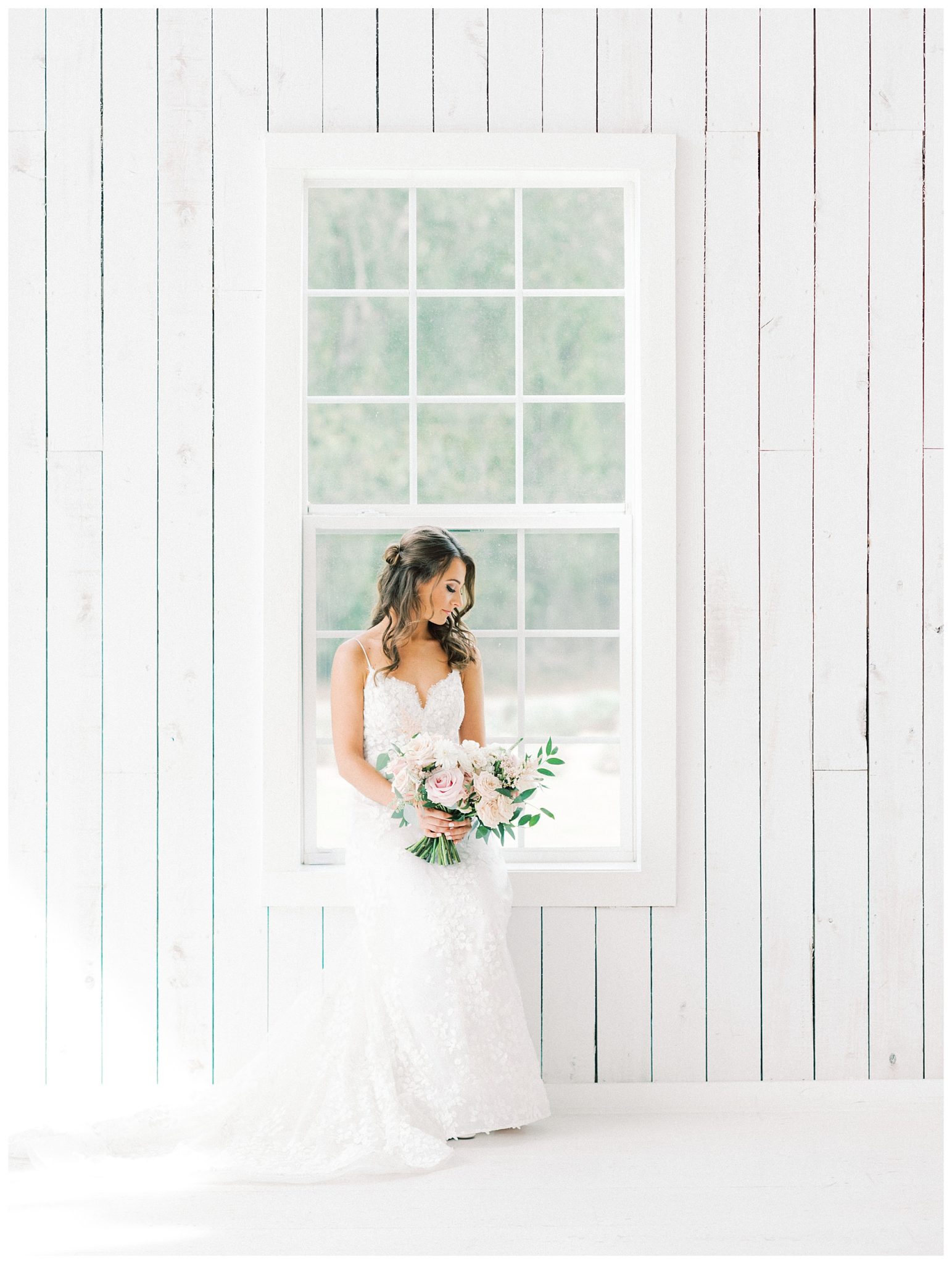 White Sparrow Barn Bridal Portraits - Alba Rose Photography